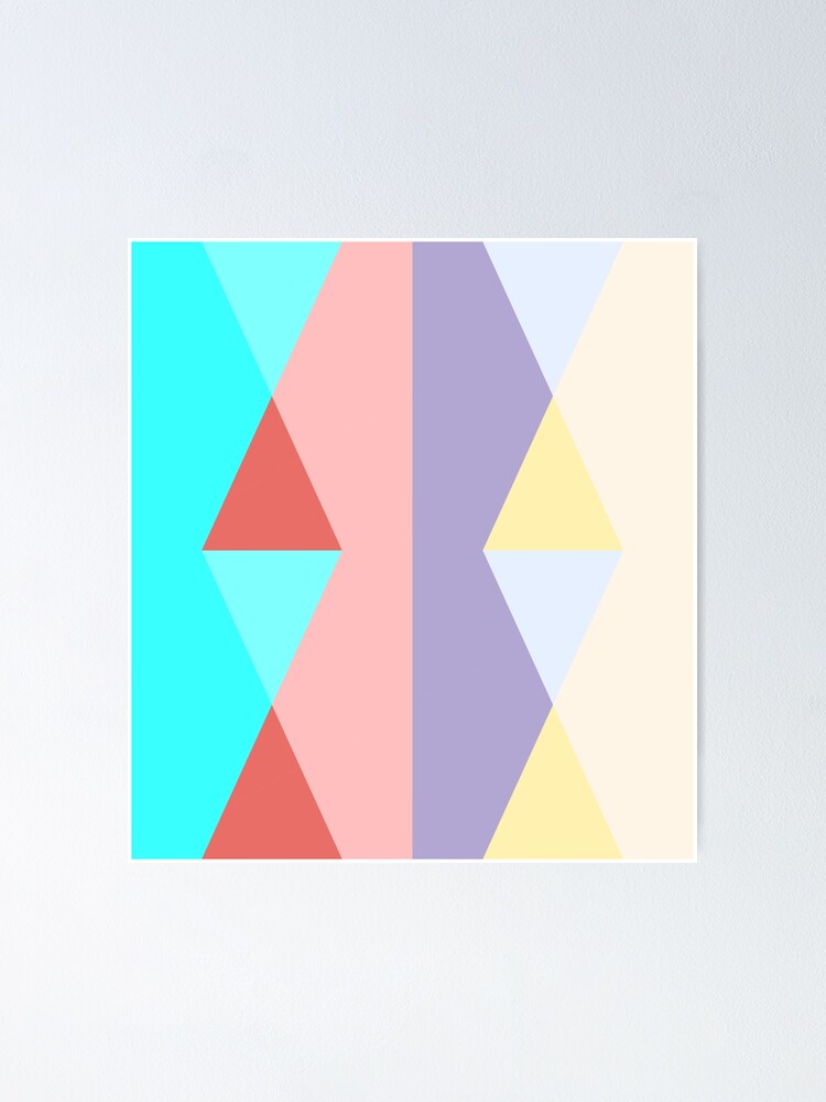 "3D Sawtooth Color Fading Pattern" Poster for Sale by MazingPatterns ...