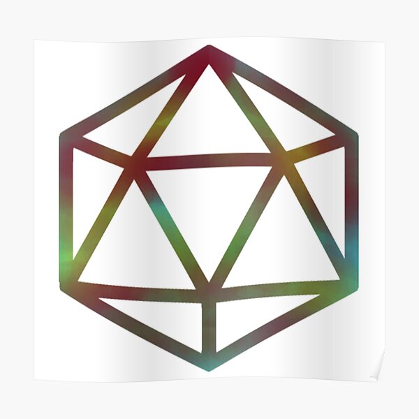 "Bloody Battle D20" Poster for Sale by Dead1bird | Redbubble