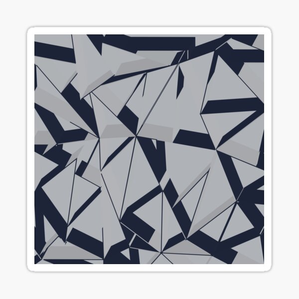 "3D Futuristic GEO " Sticker for Sale by uniqueD | Redbubble