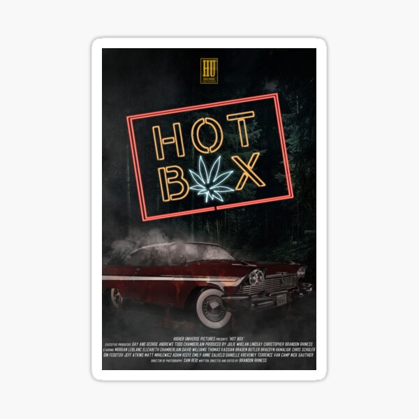 ""Hot Box" Film Poster Design" Sticker for Sale by HigherUniverse ...