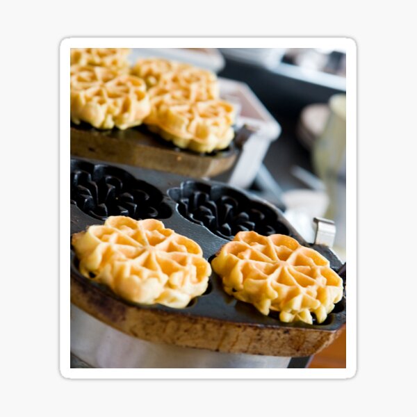 "Belgian Waffles" Sticker for Sale by dbvirago | Redbubble
