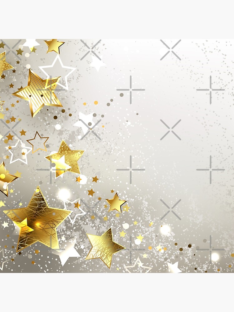 "Gold star design" Poster for Sale by FGCART | Redbubble