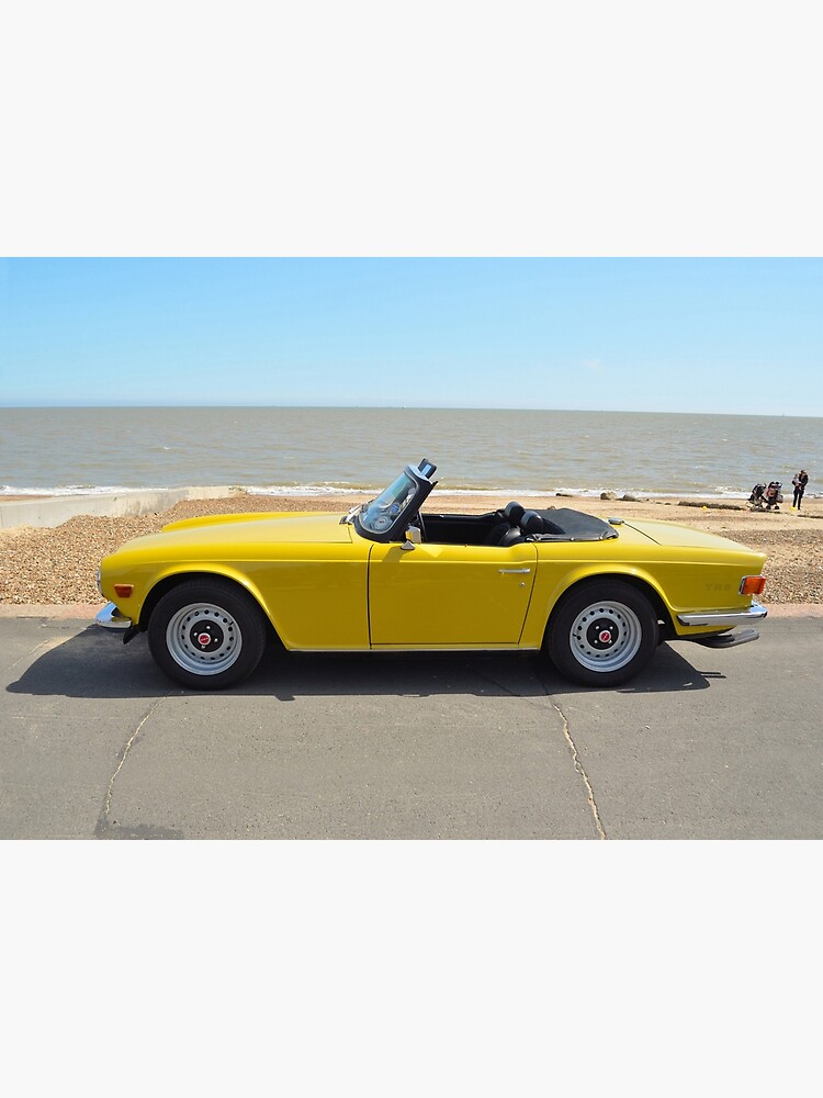 "Classic Yellow Triumph TR6 on the seafront at Felixstowe." Poster for ...