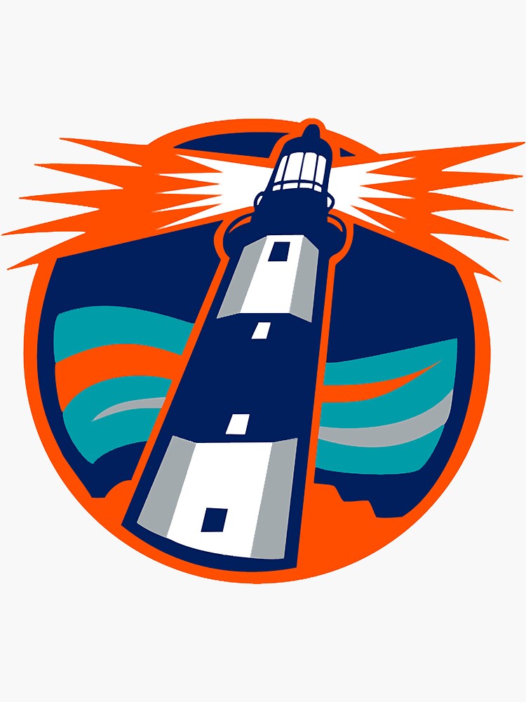 "NY-Islanders-Lighthouse-Retro-Logo-Classic" Sticker by Raeodey | Redbubble