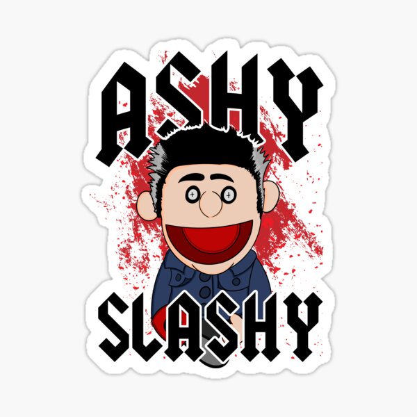 "Ashy Slashy" Sticker by McPod | Redbubble