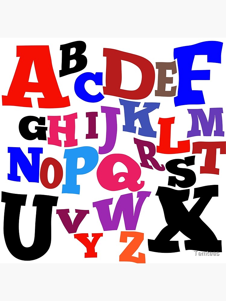 "ABCD Letters Aesthetics Designs " Poster for Sale by Temtees | Redbubble