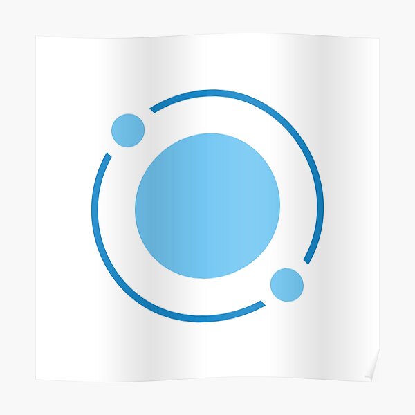 "Blue Galaxy Logo" Poster for Sale by JaksaKecojevic | Redbubble