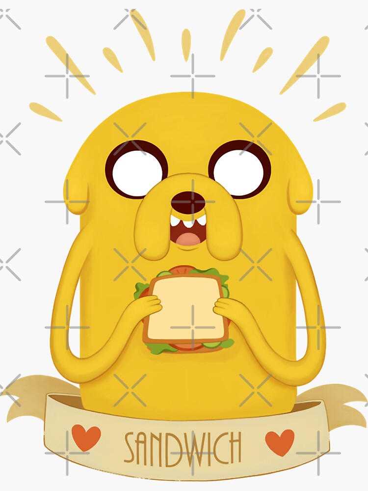 "Funny Gifts Jake The Dog Gift For Fans" Sticker by Samirtorphyii ...