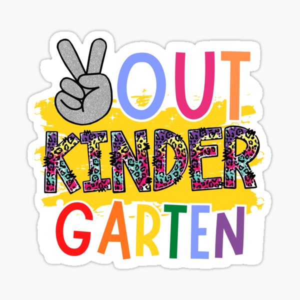 "Peace Out Kindergarten (Students And Teachers School's Out Gift ...