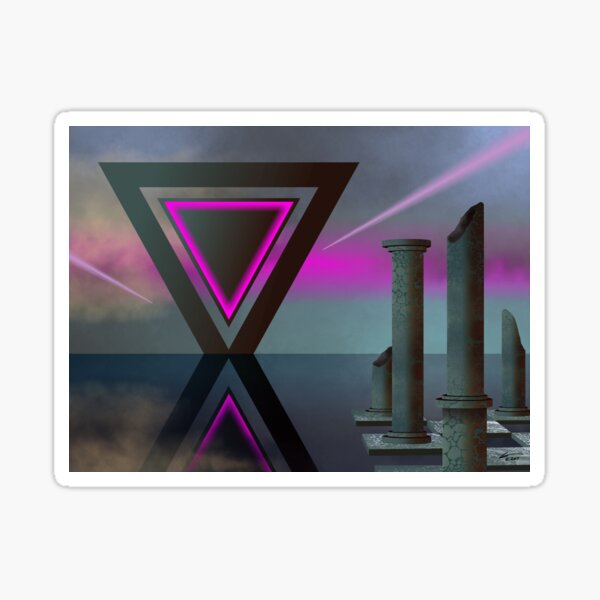 "The Bermuda Triangle" Sticker for Sale by Leodis | Redbubble