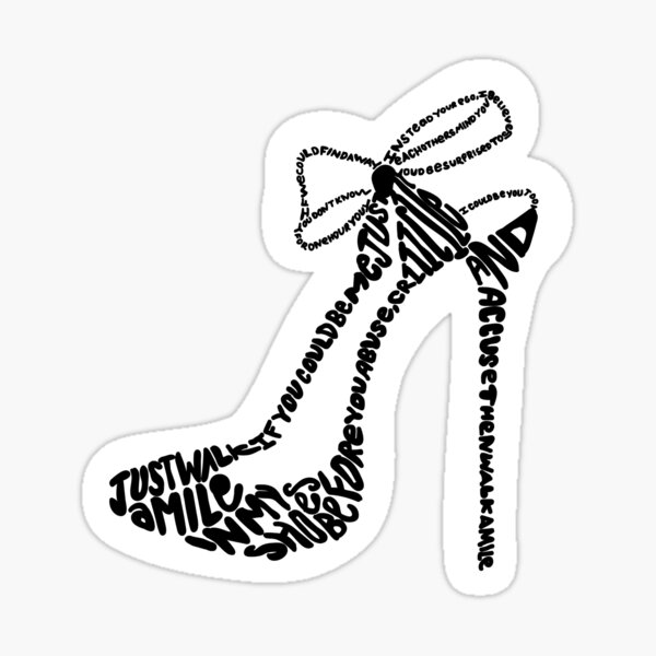 "Shoe" Sticker by mlroos | Redbubble