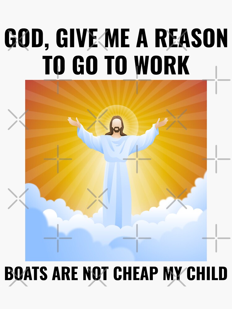 "Fishing Fisher God Jesus Christ Funny Saying" Sticker for Sale by ...