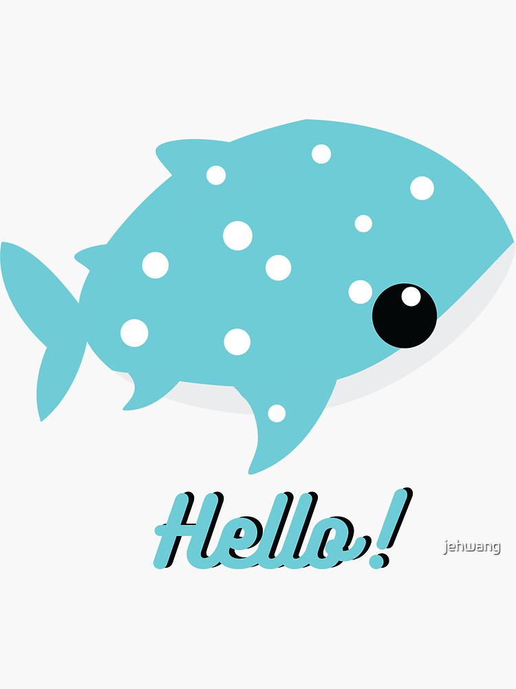 "Whale Shark Chibi!" Sticker for Sale by jehwang | Redbubble