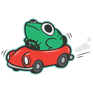 "Frog in a Car (Earthbound 1994)" Sticker for Sale by etayelectus ...