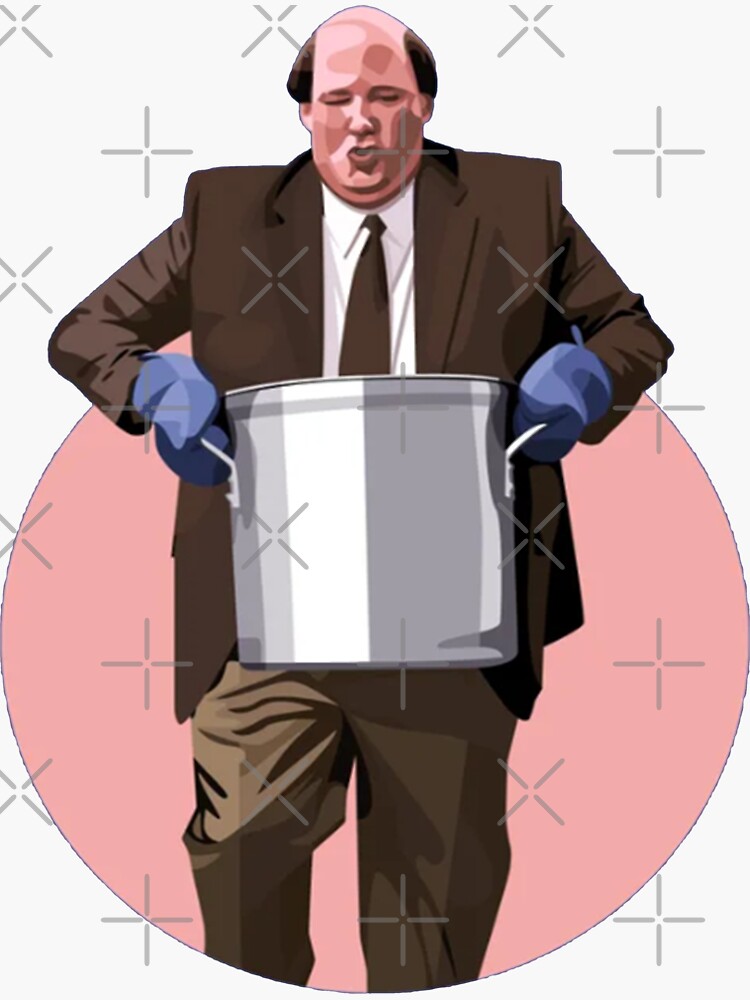 "Kevin Spills his Chili The Office" Sticker for Sale by Grimm770 ...