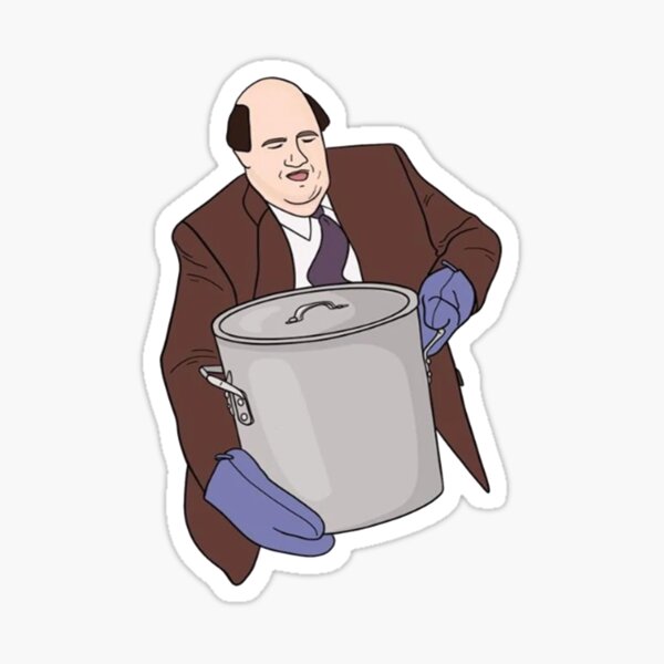 "Kevin Spills his Chili The Office" Sticker for Sale by Grimm770 ...