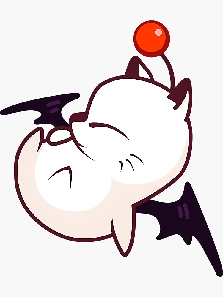 "Final Fantasy Moogle Kupo! Sticker" Sticker by Juliettaexton | Redbubble