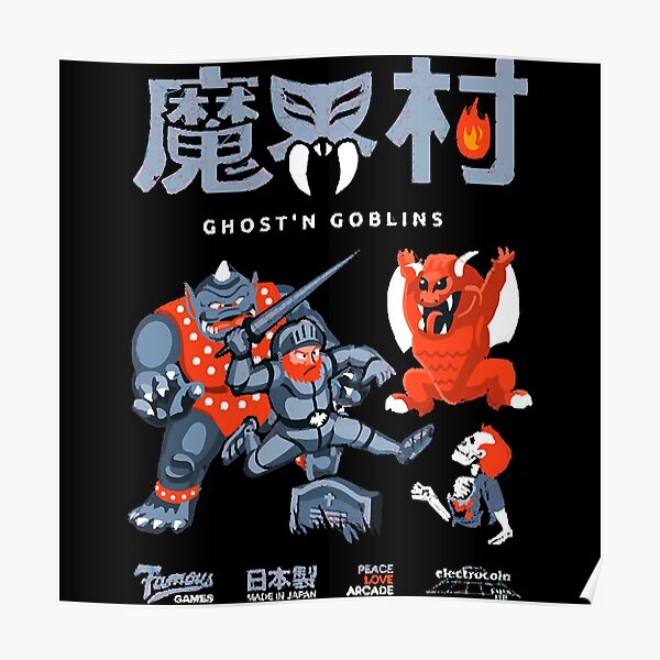 "Ghost'n Goblins Retro Vintage Arcade Gaming" Poster for Sale by ...