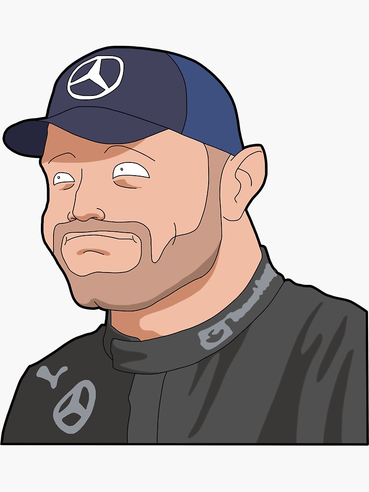 "Bottas meme handrawn" Sticker for Sale by dungmai | Redbubble