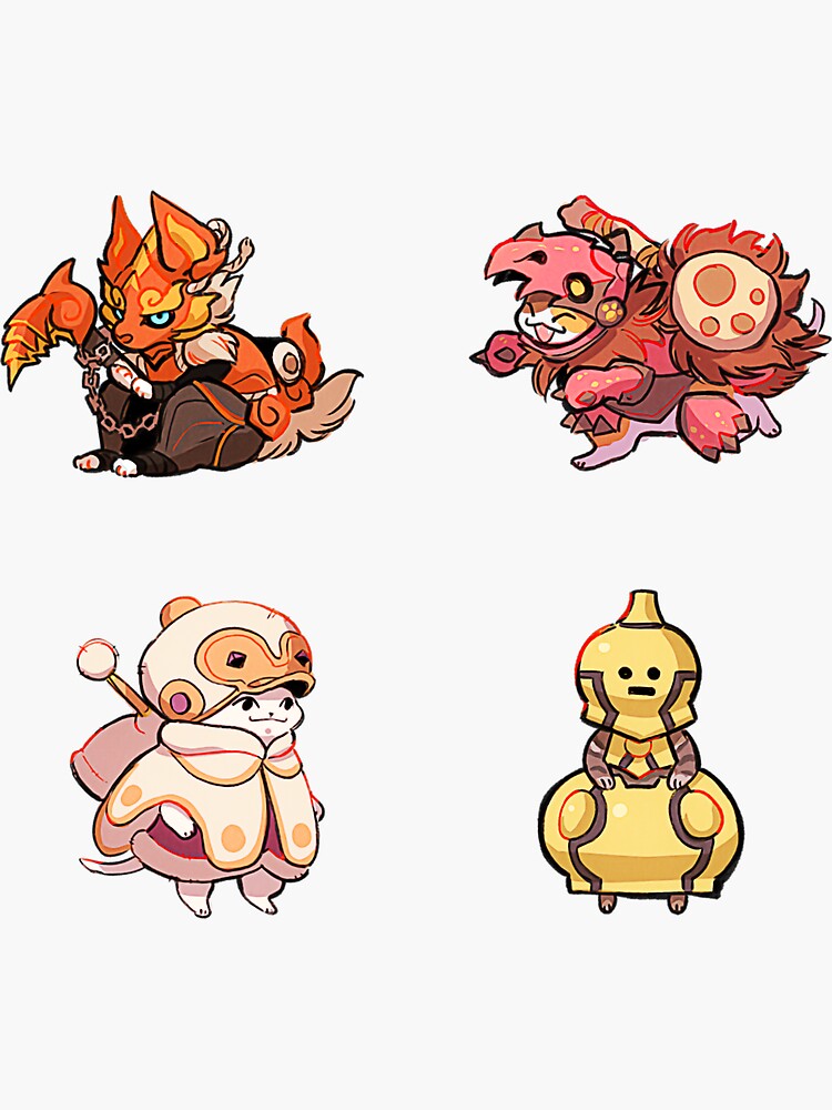 "Monster Hunter Palico Sticker Set" Sticker for Sale by Maryauezada ...