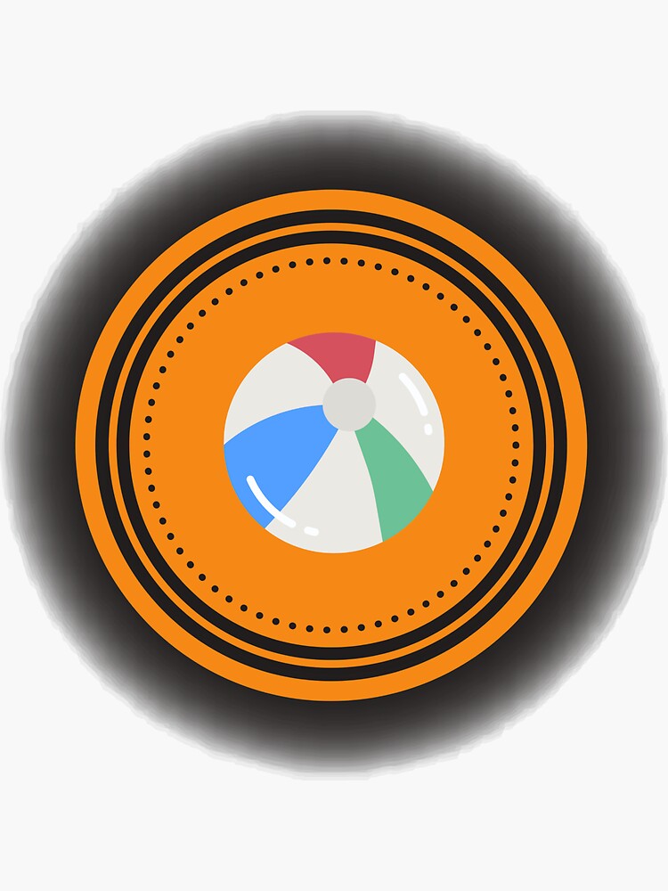 "Beach Ball" Sticker for Sale by uvctdesign | Redbubble