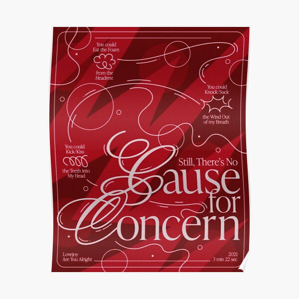 "Cause For Concern - Lovejoy" Poster for Sale by phrawgcraft | Redbubble