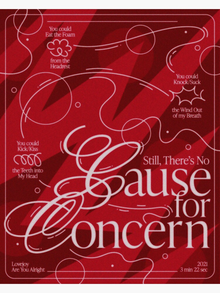 "Cause For Concern - Lovejoy" Sticker by phrawgcraft | Redbubble