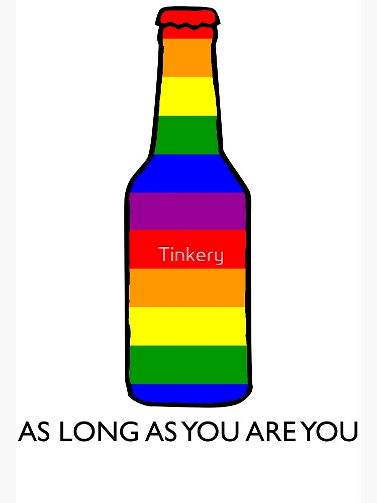 "Gay Pride Beer - Rainbow Beer Bottle" Photographic Print for Sale by ...