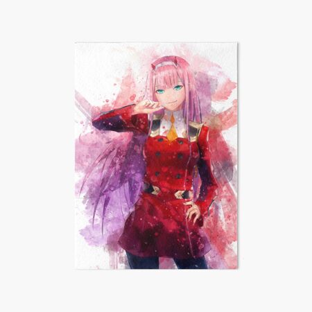 "Darling in the Franxx-Zero Two Digital Painting, Watercolor, Cherry ...