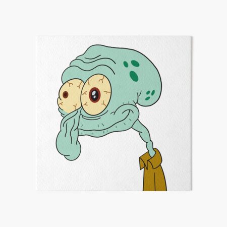 "Squidward meme" Art Board Print for Sale by BDProductionss | Redbubble