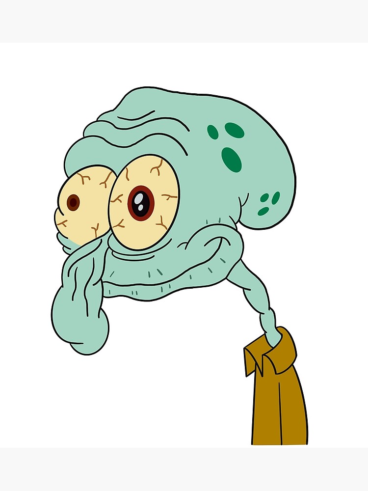 "Squidward meme" Poster for Sale by BDProductionss | Redbubble