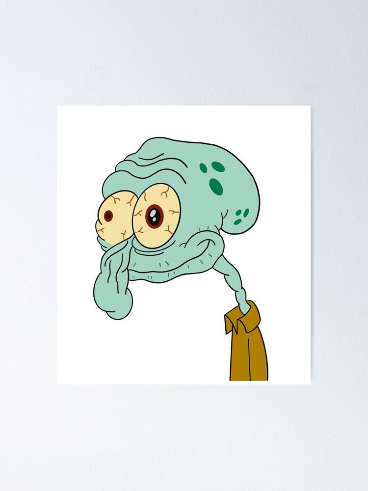 "Squidward meme" Poster for Sale by BDProductionss | Redbubble