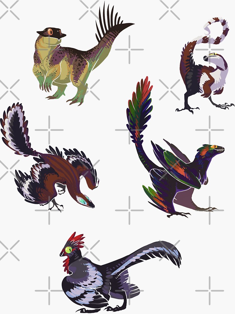 "Color Accurate Dinosaurs!" Sticker for Sale by Disasters | Redbubble