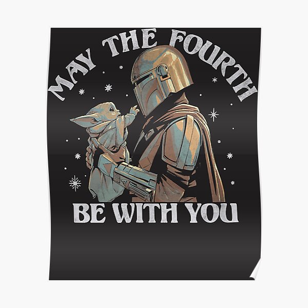 " May The Fourth Be With You Stamp" Poster by BerniceAult | Redbubble