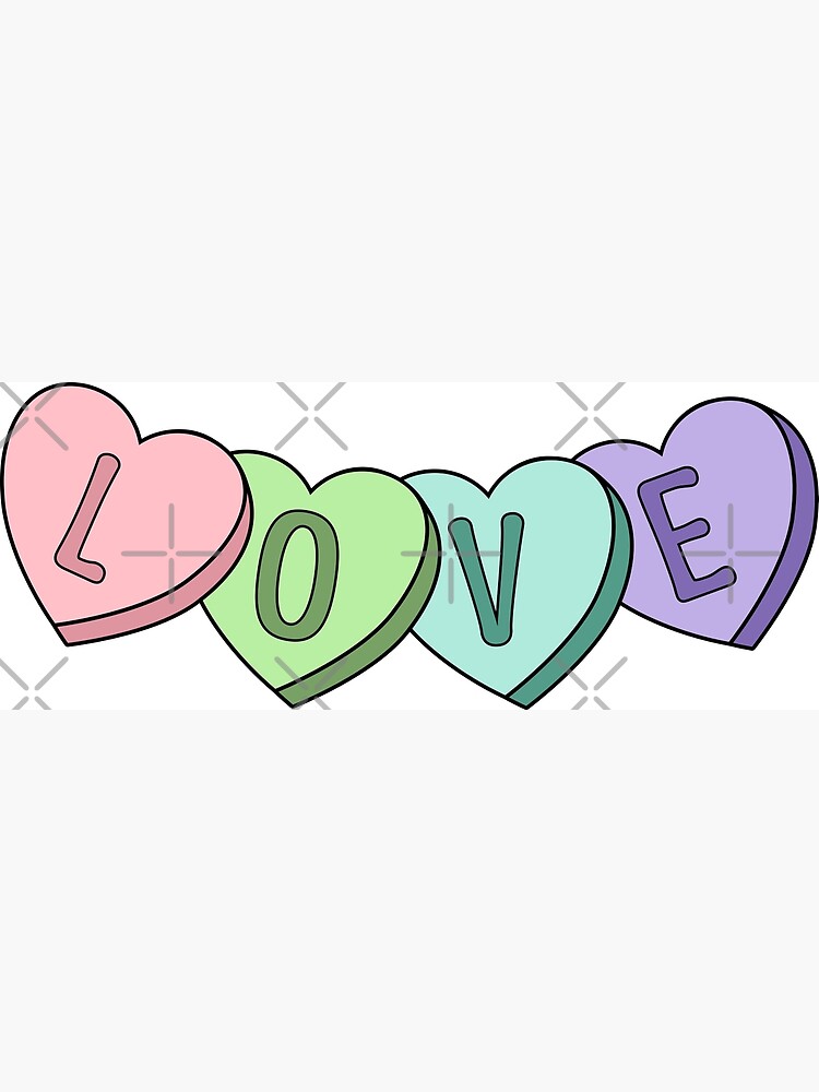 "Cute Heart Candy, Love" Poster for Sale by gemboly | Redbubble