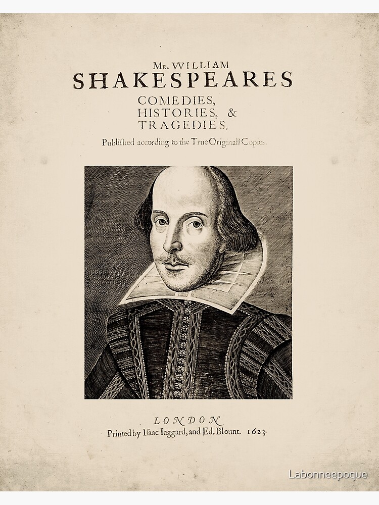 "Old Book Cover - shakspere - playwright - william shakespeare" Poster ...