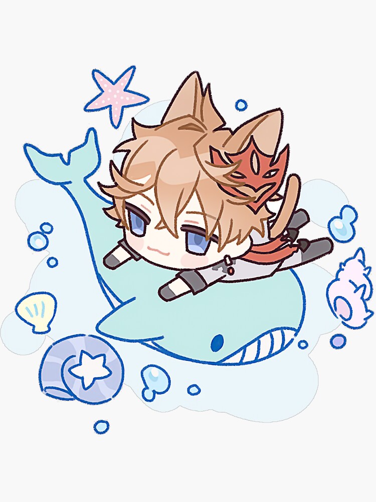 "Genshin Impact Chibi Childe" Sticker for Sale by Xavierardiner | Redbubble