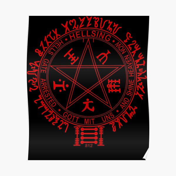 Póster «Símbolo de Hellsing de Alucard» de Krishnaeeks | Redbubble