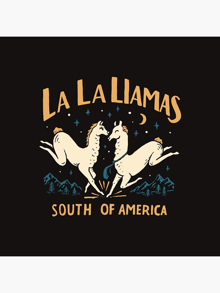 "La la llamas" Sticker for Sale by skitchism | Redbubble