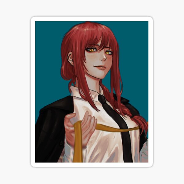 "MAKIMA" Sticker for Sale by zuyuancesartwo | Redbubble