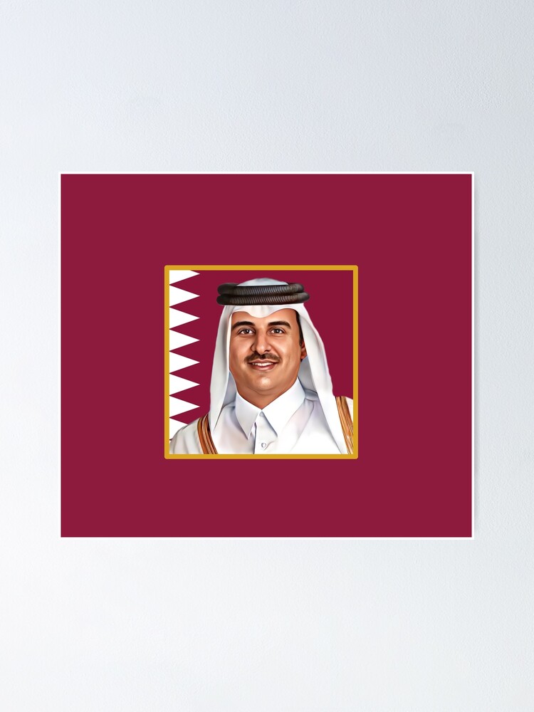 "Sheikh Tamim bin Hamad al-Thani" Poster for Sale by OmarDakhane ...