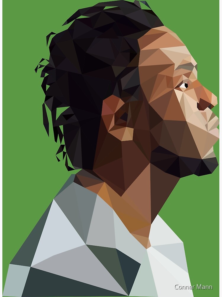 Kendrick Lamar Low Poly Design Premium Matte Vertical Poster