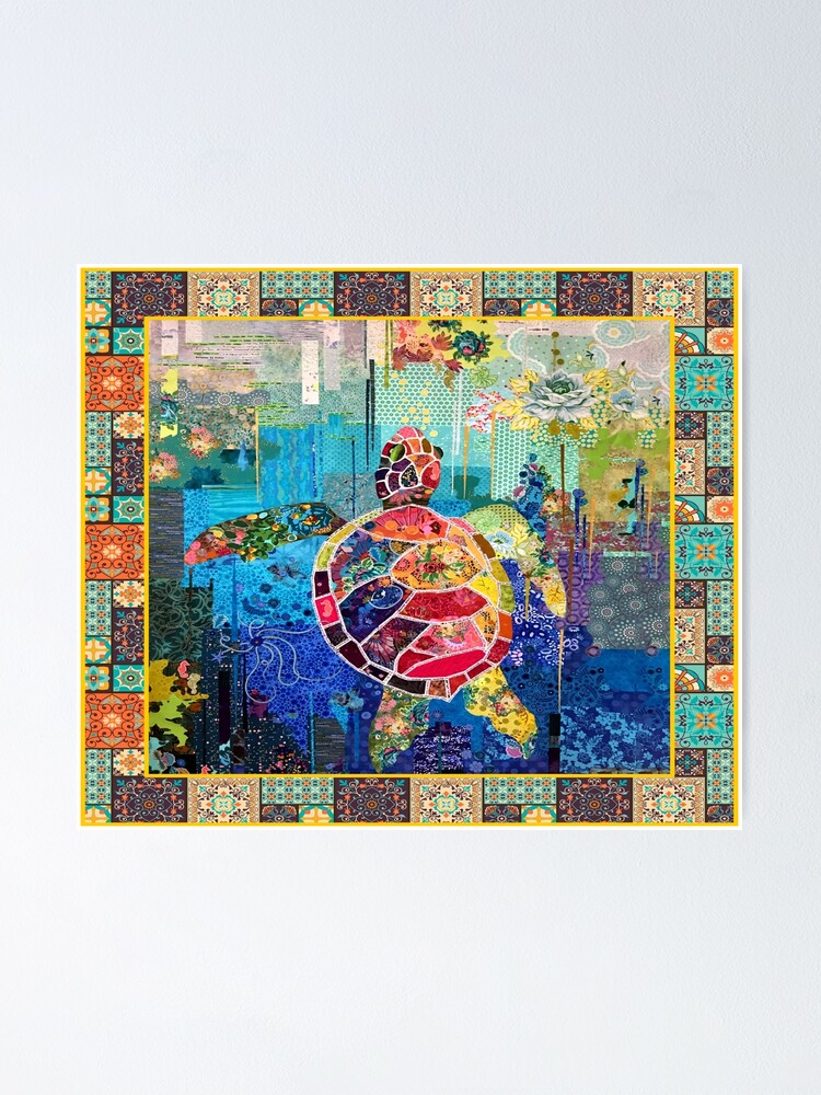 "Hippie Turtle Pastel Color" Poster for Sale by JaredBui | Redbubble