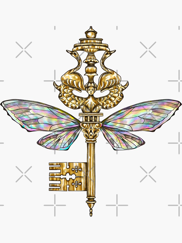 "A magical key " Sticker by Sitenkovamary | Redbubble