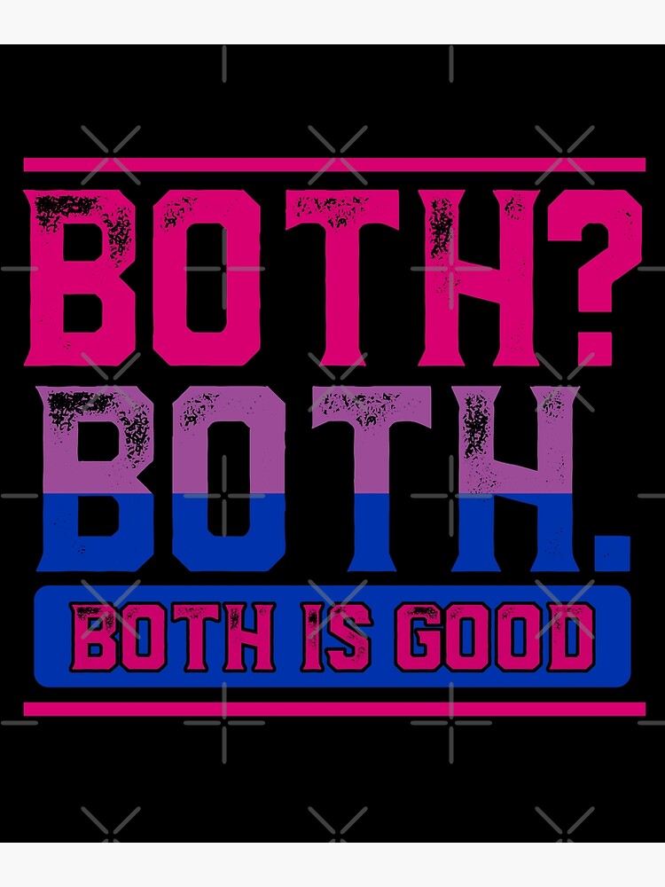 Both Both Bi Pride Bisexual Bisexuality Flag Poster For Sale By Lara