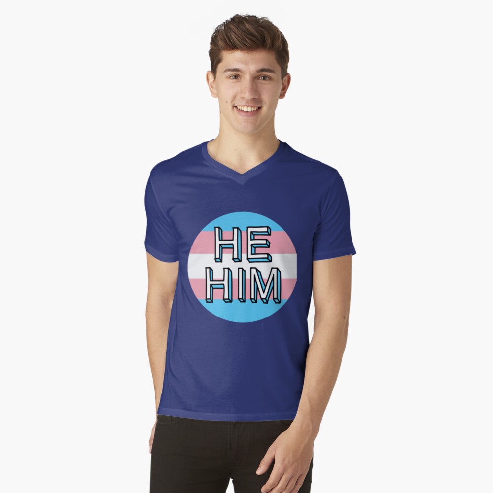 "He / Him" Sticker for Sale by Draikinator | Redbubble