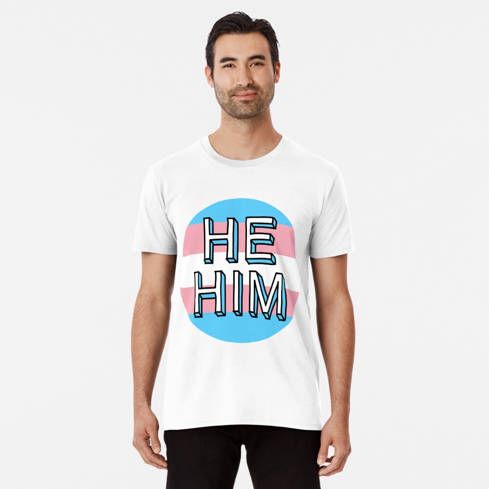 "He / Him" Sticker for Sale by Draikinator | Redbubble