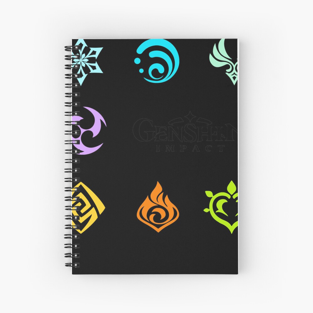 "Genshin Impact Fan Art Genshin Impact" Spiral Notebook by ...