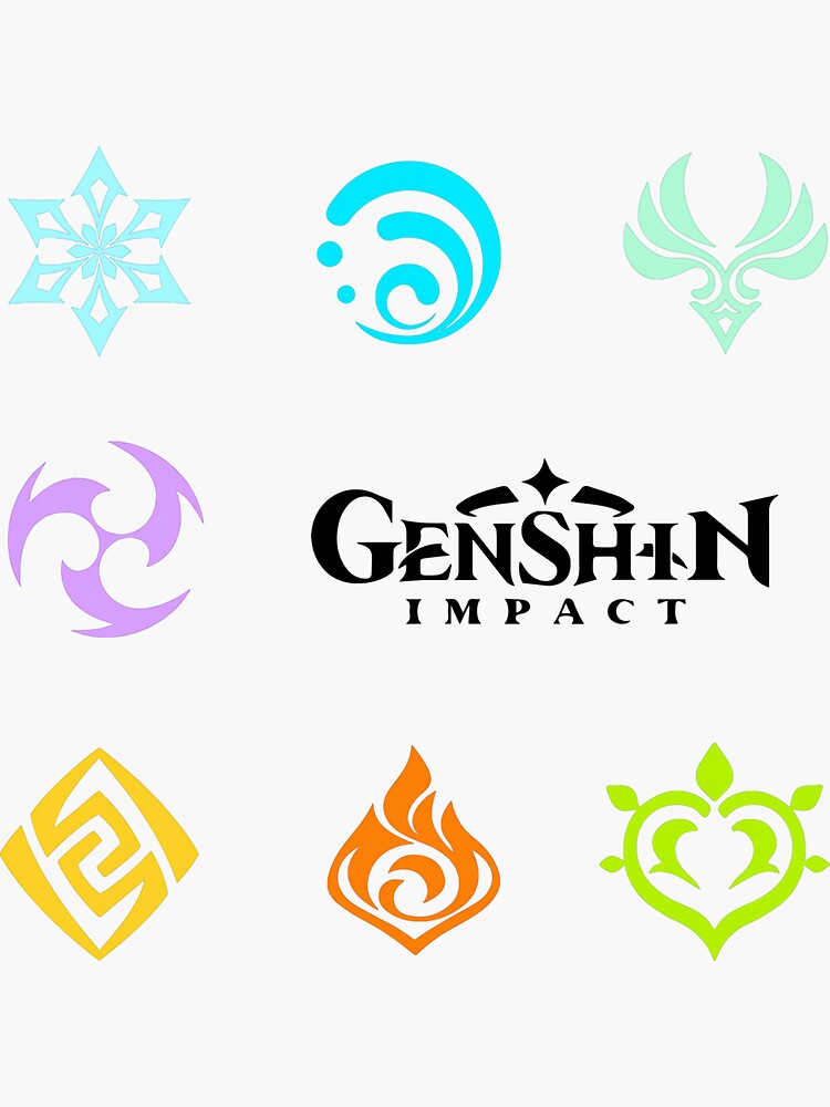"Genshin Impact Fan Art Genshin Impact" Sticker by Xavierardiner ...