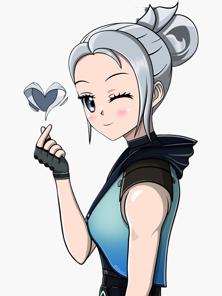 "Jett Heart Sprayer" Sticker by goolpixh | Redbubble